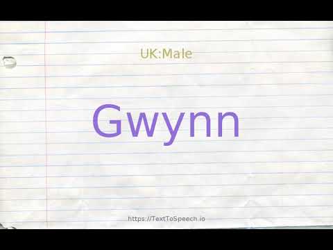 How to pronounce gwynn