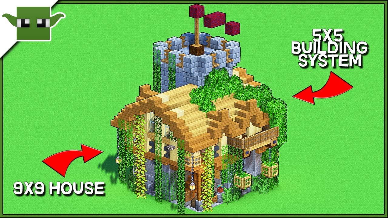 Minecraft | How to Build a 9x9 Fortified House [EASY 5x5 System ...