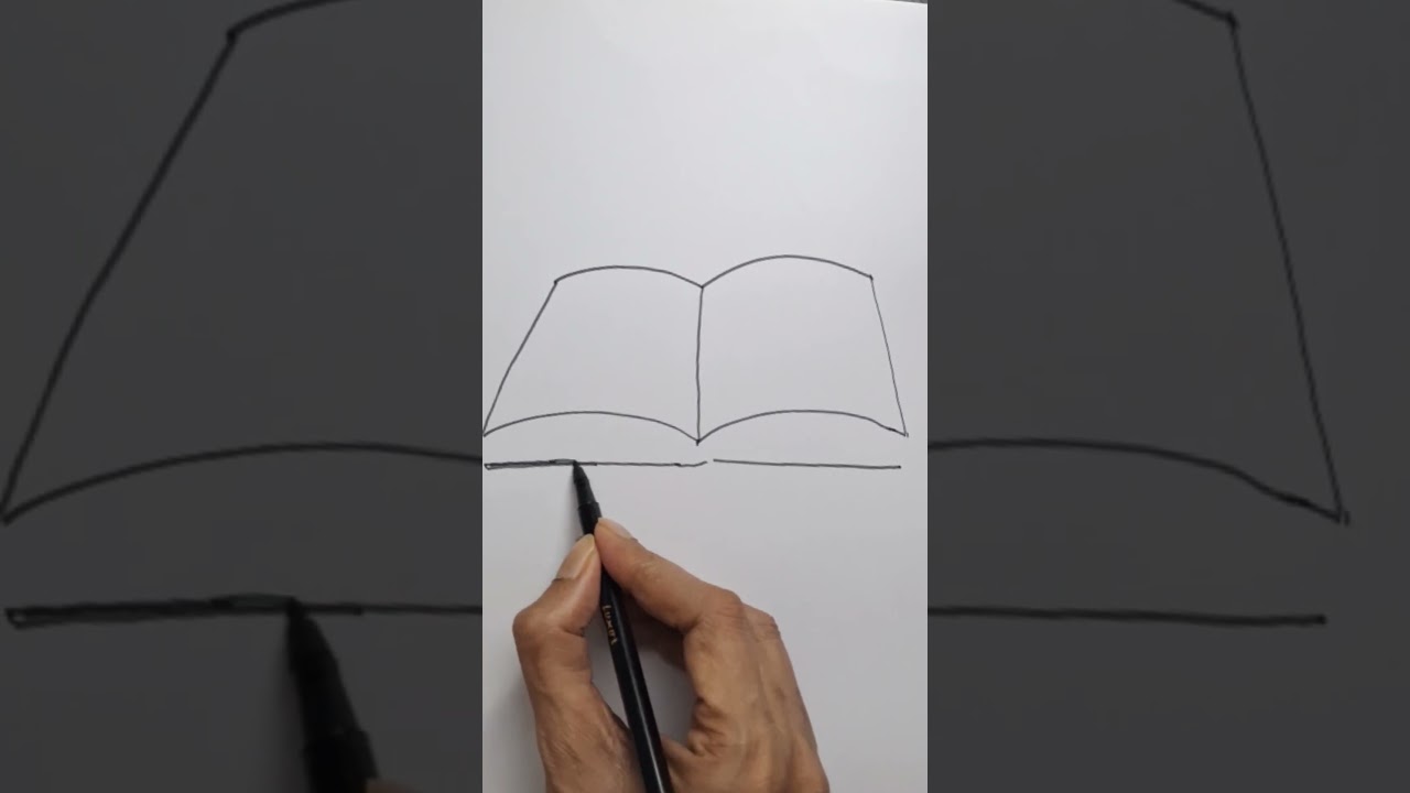 How to draw a book easy | open book #drawing