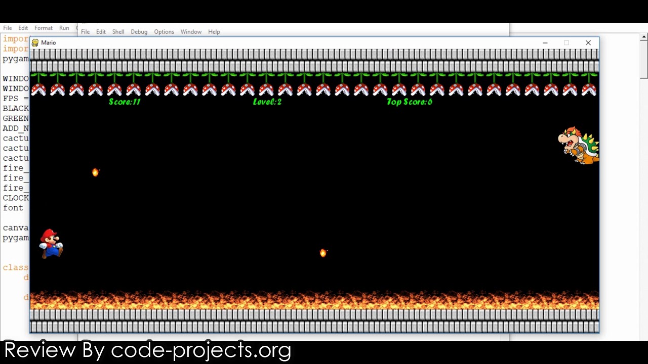 Simple Mario Game In PYTHON With Source Code | Source Code & Projects