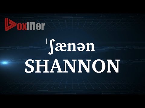 How to Pronunce Shannon in English - Voxifier.com