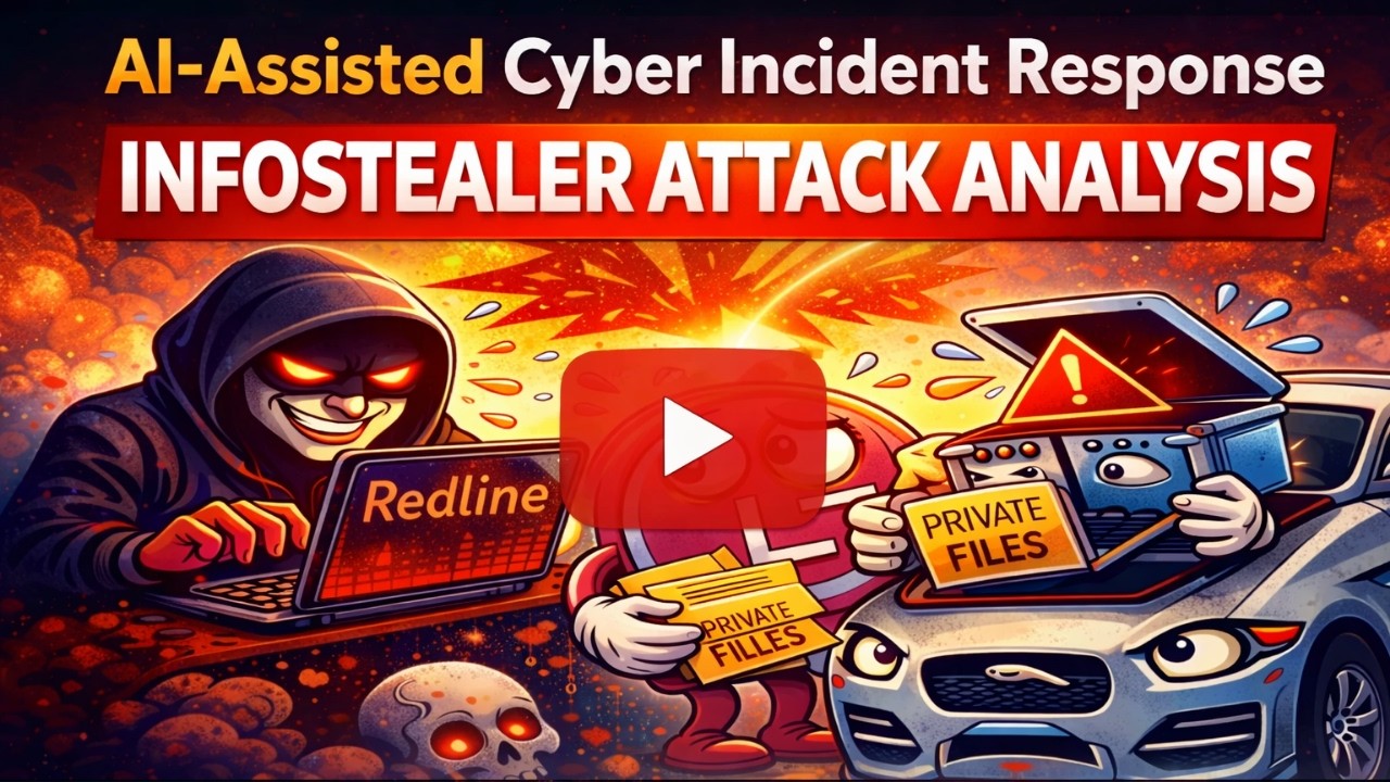AI for Cybersecurity Incident Response | Infostealer Attack Analysis | MITRE ATT&CK Mapping