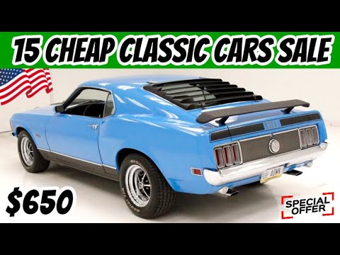 15 cheap classic cars for sale Under Budget!!