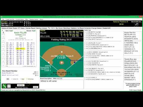 National Pastime III Baseball NPIII 2016 Boston Red Sox at Toronto Blue Jays NEW UPDATES 04/08/16