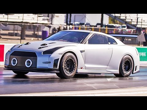 2,400 HP T1 Nissan GT-R Flexes Its Twin-Turbo Muscles Chasing a 6s ...