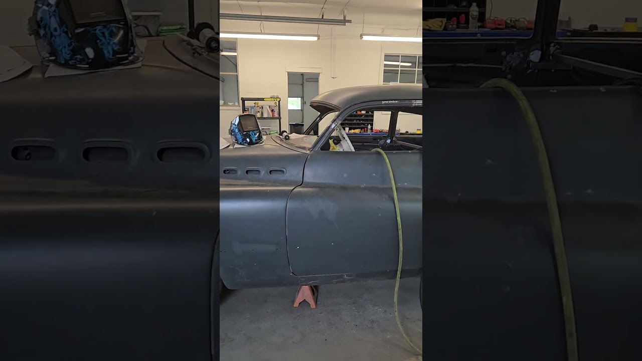 4 days later... '50 Buick Sedanette chop Chop Class with Joel Davis #custom #choppedtop