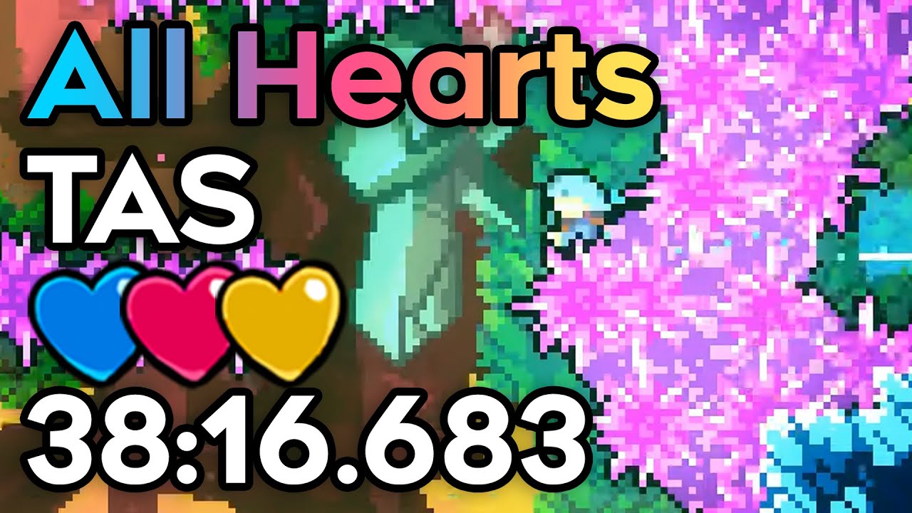 [TAS] Celeste All Hearts in 38:16.683