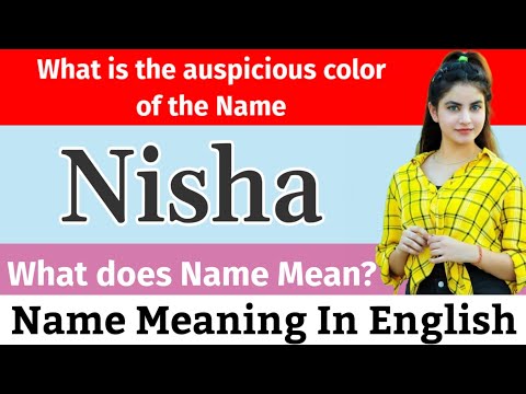 Nisha Name Meaning In English | Nisha Meaning | What Is The Meaning Of Name Nisha | Baby Names #Nish