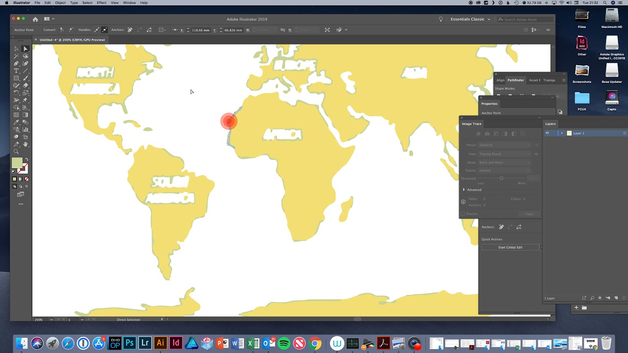 Illustrator World Map