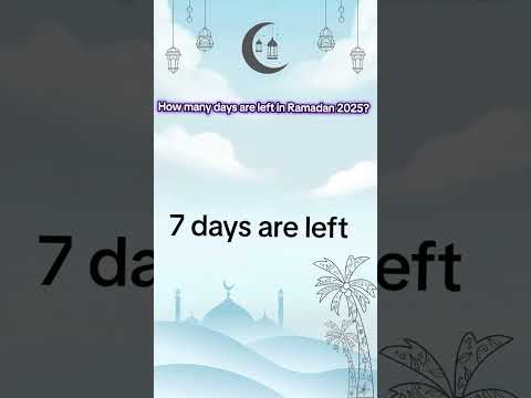How Many Days Till Ramadan in 2025?|Islamic Network #2025