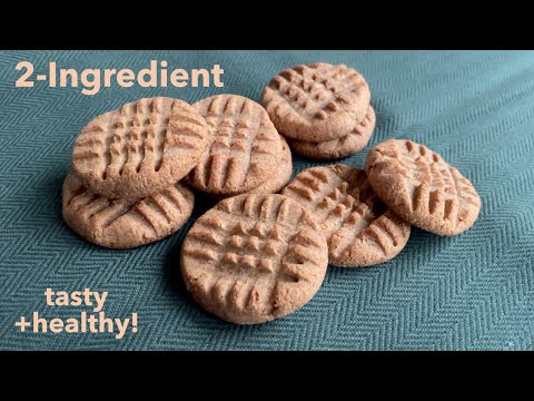 2-Ingredient Vegan Cookies, Gluten-Free, No Sugar, No Flour, No Oil, No Banana 🤯 vegan recipes