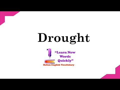 Meaning of the Word Drought | Drought | English Vocabulary