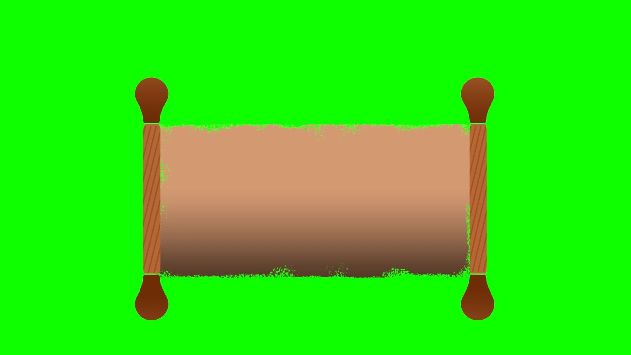 Ancient Scroll Paper Green Screen Animation Pack | Free