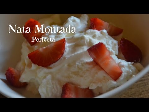 Nata montada (crema de leche) extra firme | Cocina