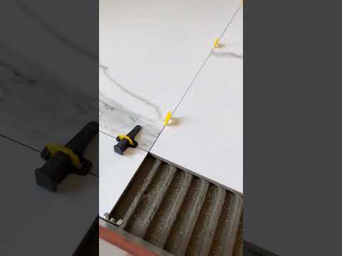 PORCELAIN 60X120 CM INSTALLATION AND LEVELING || WHITE MARBLE #porcelain #installation #leveling