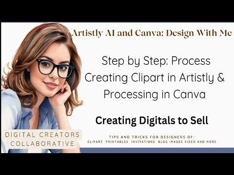 Create & Refine Clip Art in Artistly: From No Background to High-Res in Canva!