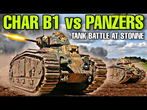 1 Char B1 vs 13 German Panzers - How Billotte Destroyed 13 Panzers At Stonne?