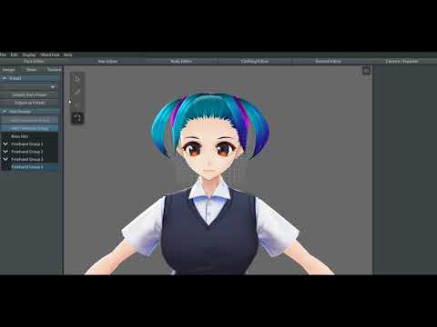 Vroid Tutorial Twintails – Galaxy slide (From wordpress)
