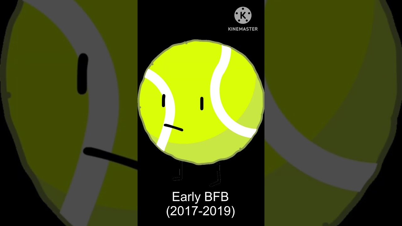 The evolution of Tennis Ball from BFDI