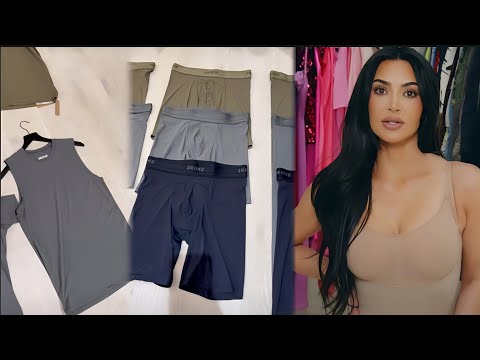 Kim Kardashian Did An Unboxing Video For Her New Skims Menswear