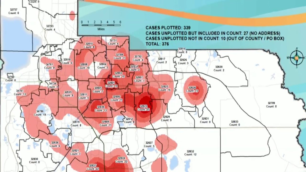 Coronavirus hotspots by zipcode