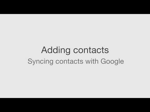 Contacts | Google Sync