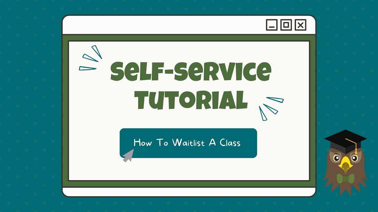 How to Waitlist a Class in Self-Service