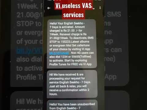 How Vi Mobile operator cheating customers. Deactivate V! Flash message service