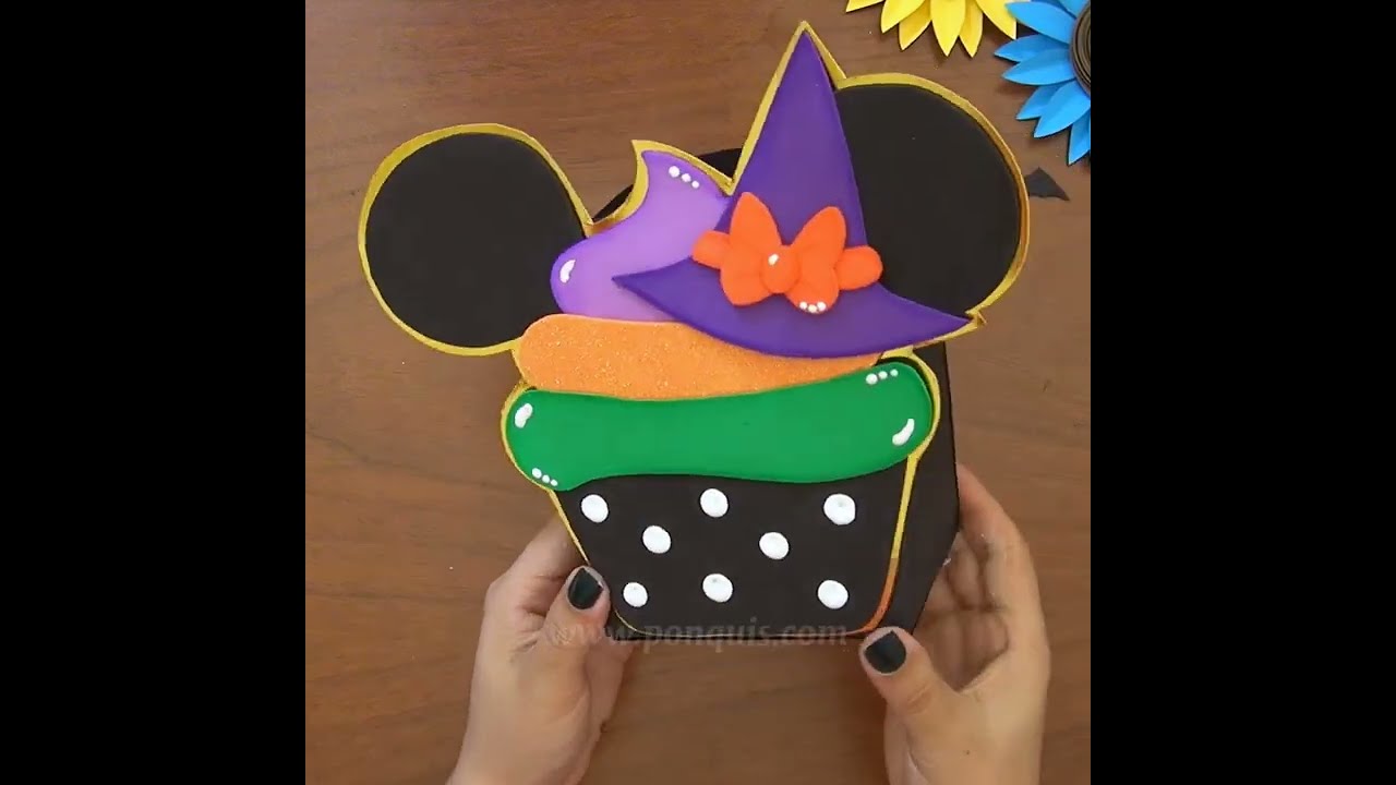 Como hacer caja dulcero de halloween facil y economica en casa con Moldes para descargar Gratis