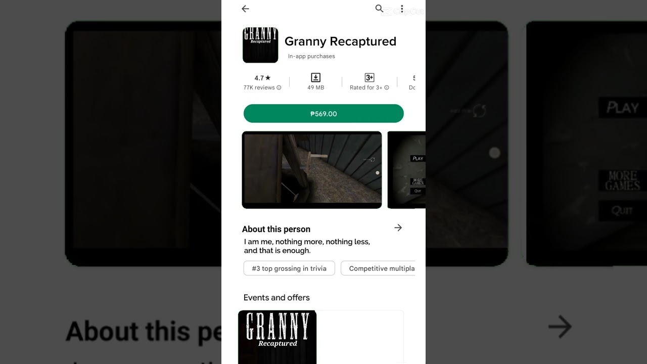 granny recaptured on play store letss go