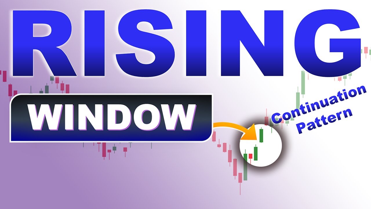 Rising window Candlestick pattern | Bullish continuation pattern | #candlestickpattern