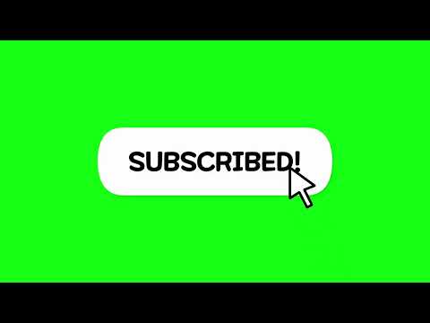Subscribe! Notification | Green Screen 4K