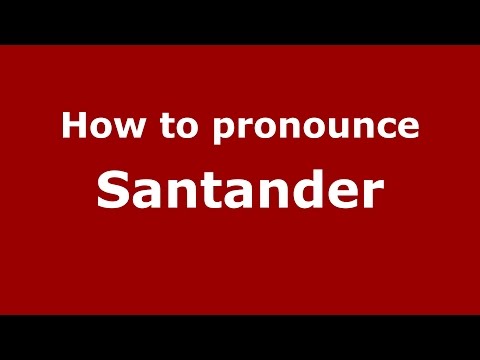 How to pronounce Santander (Colombian Spanish/Colombia) - PronounceNames.com