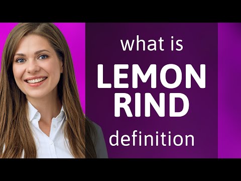 Lemon rind | what is LEMON RIND meaning