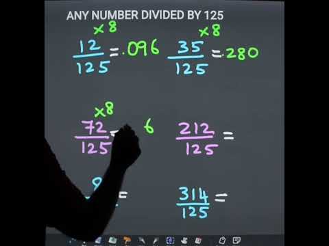 ANY NUMBER DIVIDE BY 125