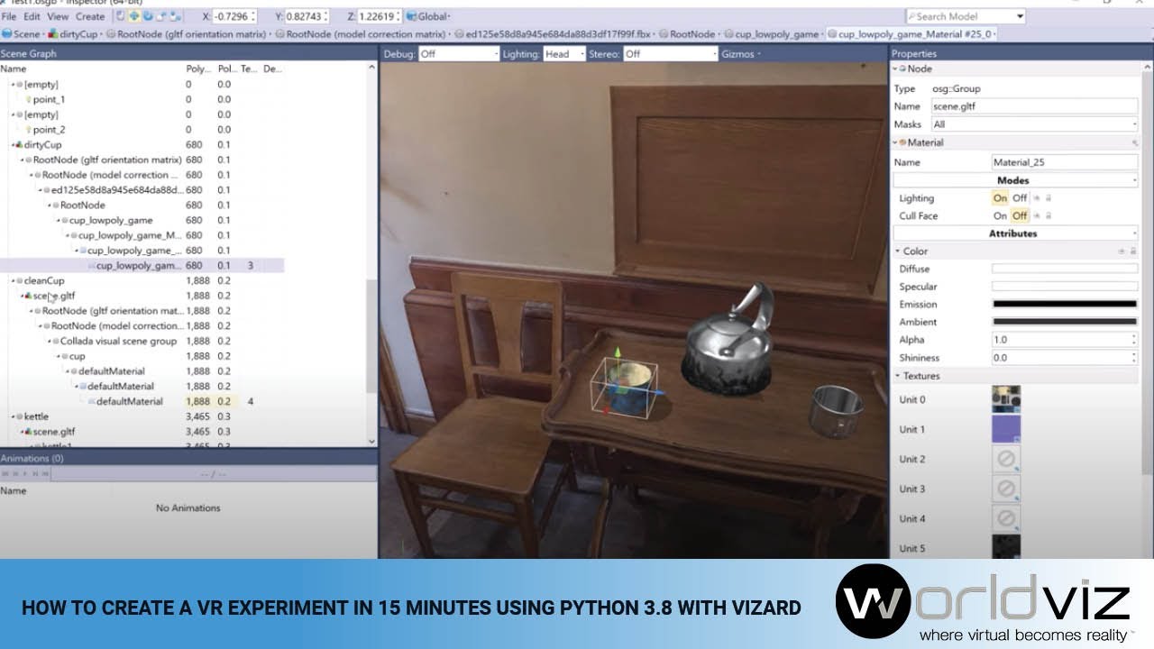 How to create a VR experiment in 15 minutes using Python 3.8 with Vizard