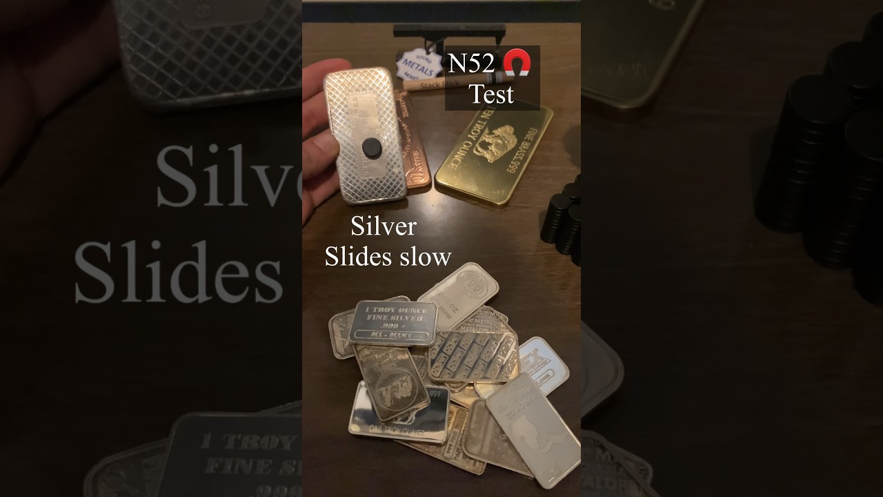 Magnet Test Copper, Silver, Brass, Steel - N52 Grade