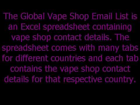 Global Vape Shop Database and Vape Store Email List - Creative Bear Tech