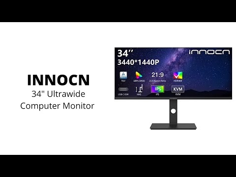 INNOCN | 34" Ultrawide Computer Monitor 21:9 WQHD 3440 x 1440p IPS