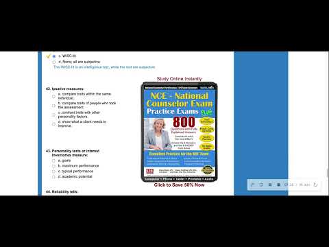 NCE/CPCE Study Session: Ethics, Research, Appraisal