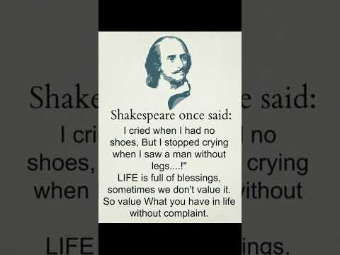 William Shakespeare Beautiful Thoughts #shorts