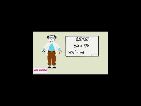 Bio-, -logy, -tic