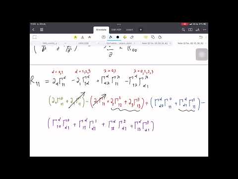 Derivation of friedmann equation.