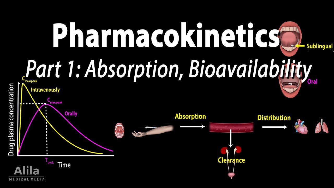 Pharmacokinetics part 1: Overview, Absorption and Bioavailability, Animation