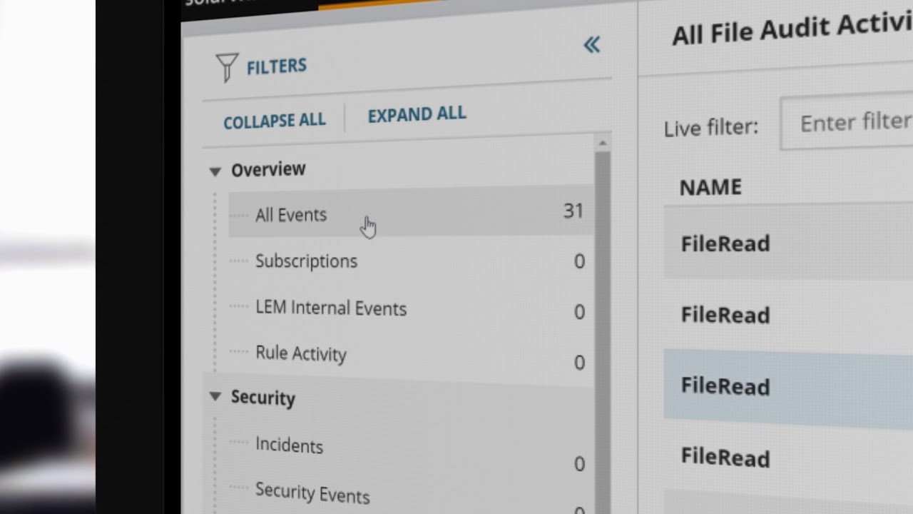 Security Event Manager: Events Console Overview