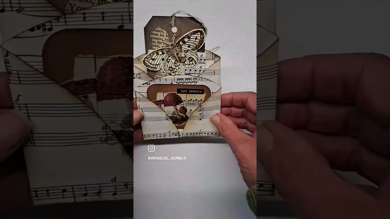 Double pocket ~quick make!                 #junkjournal #pocket #vintagelook