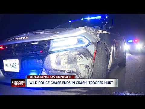 Police chase through N.E. Ohio sends a trooper to the hospital