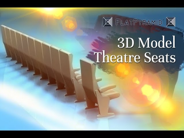 Theatre seats 3D Model - FlatPyramid