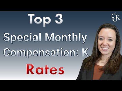 Top 3 VA Special Monthly Compensation Level K (SMC(k)) Rates