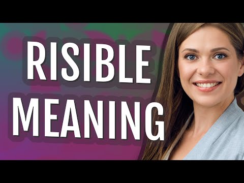 Risible | meaning of Risible